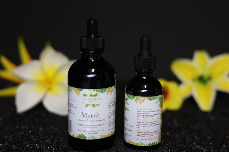 Myrrh (commiphora Myrrha) Organic Dried Gum Resin Tincture Alcohol-free ...
