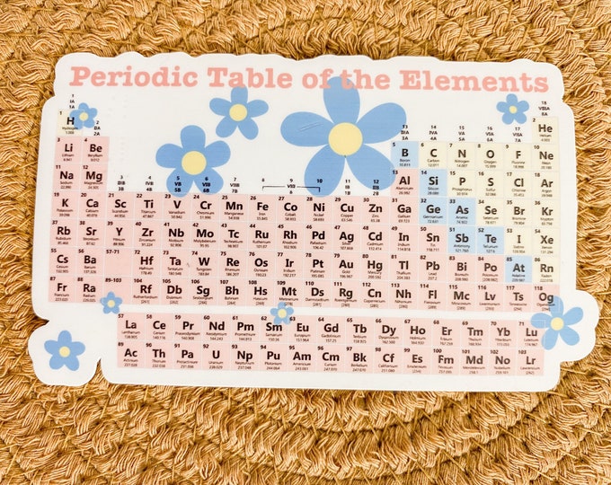 Waterproof Periodic Table Sticker Science Stickers Women | Etsy