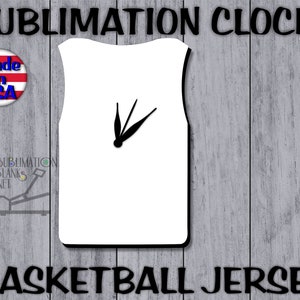 BASKETBALL Jersey CLOCK FACE Sublimation Blanks Unisub Photo Frame Diy ...