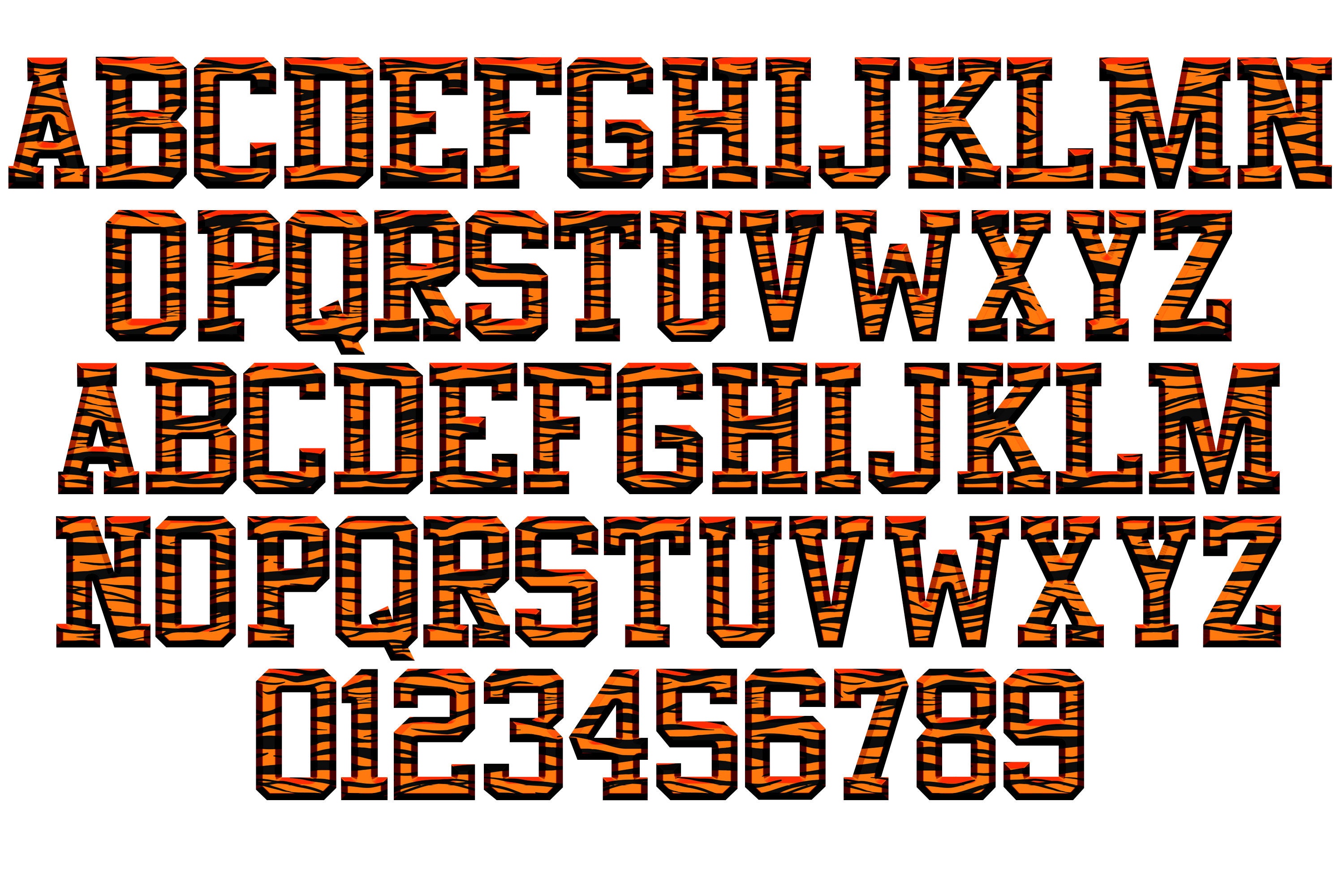TIGER , Bengals, Letters, Png, Alphabet, Tiger Print, Sublimation ...