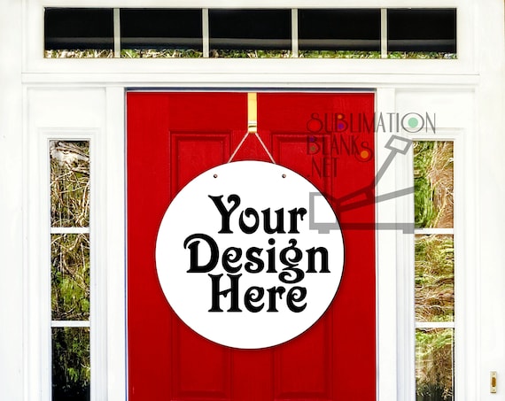 ROUND Circle Door Hangers Sublimation Blanks Sublimation | Etsy