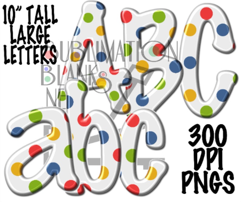 BUNDLE OF 10 RAINBOW Red Yellow Green Blue Polka Dots Stripes | Etsy