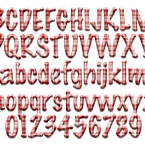 VALENTINES PLAID Png, Alphabet PNG, Valentines Day Png, Font Png ...