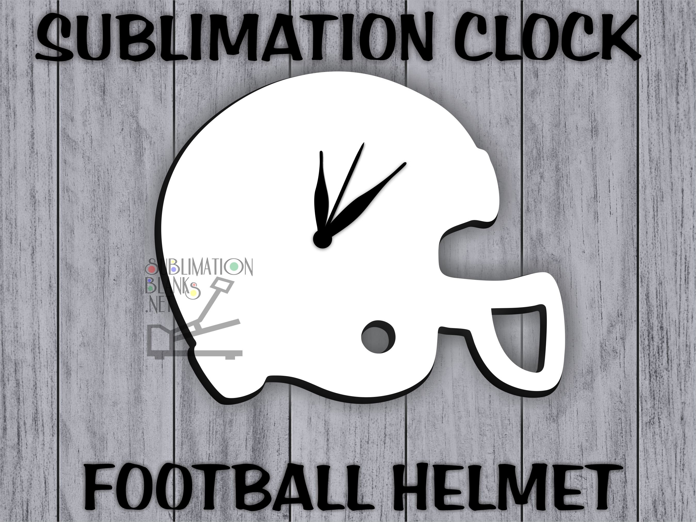 CLOCK FACE Football HELMET Sublimation Blanks Picture Frame - Etsy