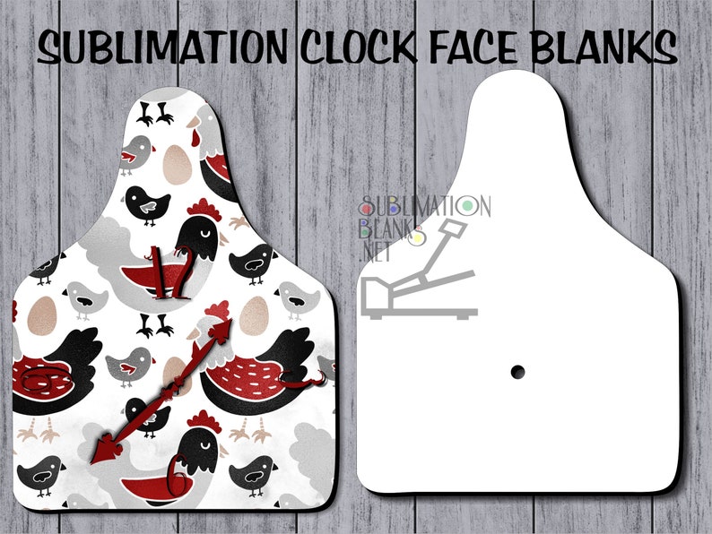 Cattle Ear Tag Farmhouse CLOCK FACE Sublimation Blanks Blanks - Etsy