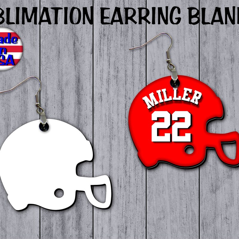 Football Earring Template - Etsy