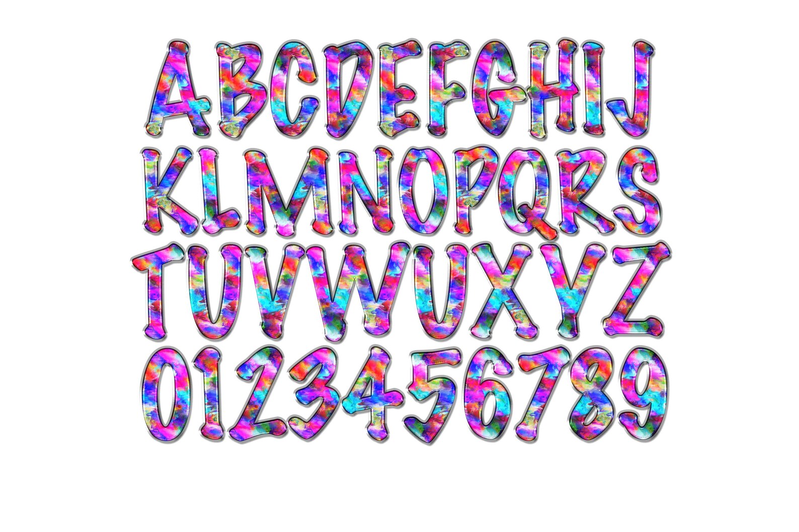 WATERCOLOR Png ALPHABET Png Font Png Sublimation Designs | Etsy