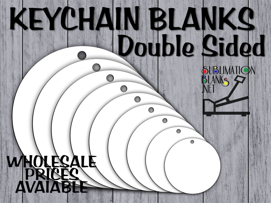 Sublimation Blanks Mdf Keychains DOUBLE SIDED Jewelry Blanks Round ...