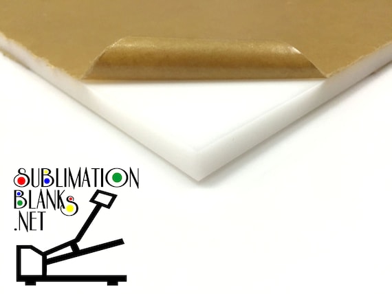 WHITE ACRYLIC DOUBLE Sided Sublimation Blank Sheet Stock | Etsy