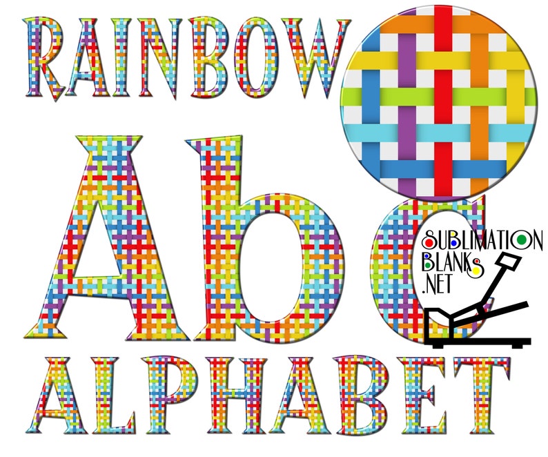Teacher Png RAINBOW Png DOODLE Font Letters Png Alphabet - Etsy