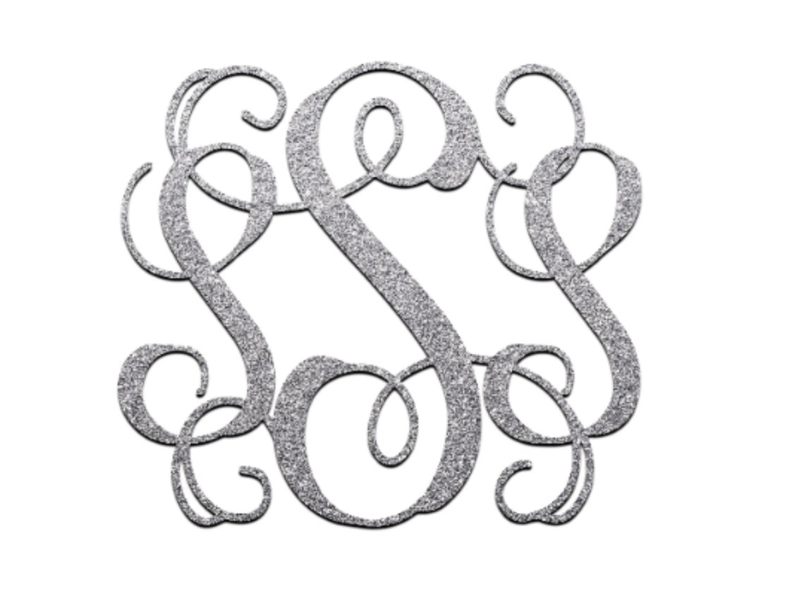 BLACK Glitter Monogram Alphabet Font Digital Download - Etsy