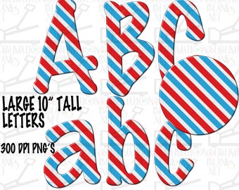 RED BLUE Png DOODLE Font Letters Png Alphabet Monogram | Etsy