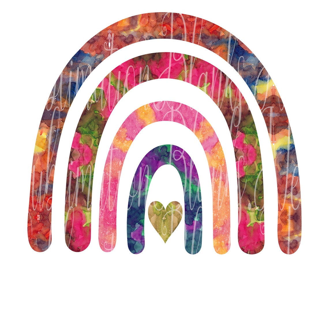 WATERCOLOR RAINBOW Png Boho Rainbow Autumn Png Boho Rainbow - Etsy