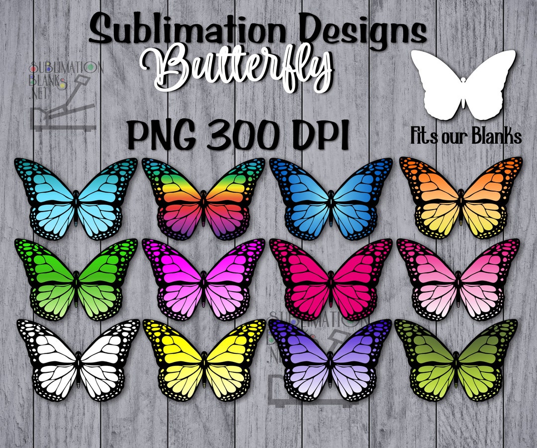 BUTTERFLY Svg BUTTERFLY Png Sublimation Designs Digital Download ...