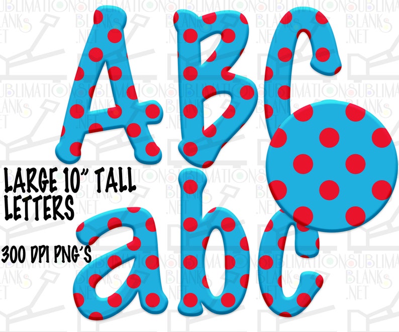 RED BLUE Png DOODLE Font Letters Png Alphabet Monogram - Etsy