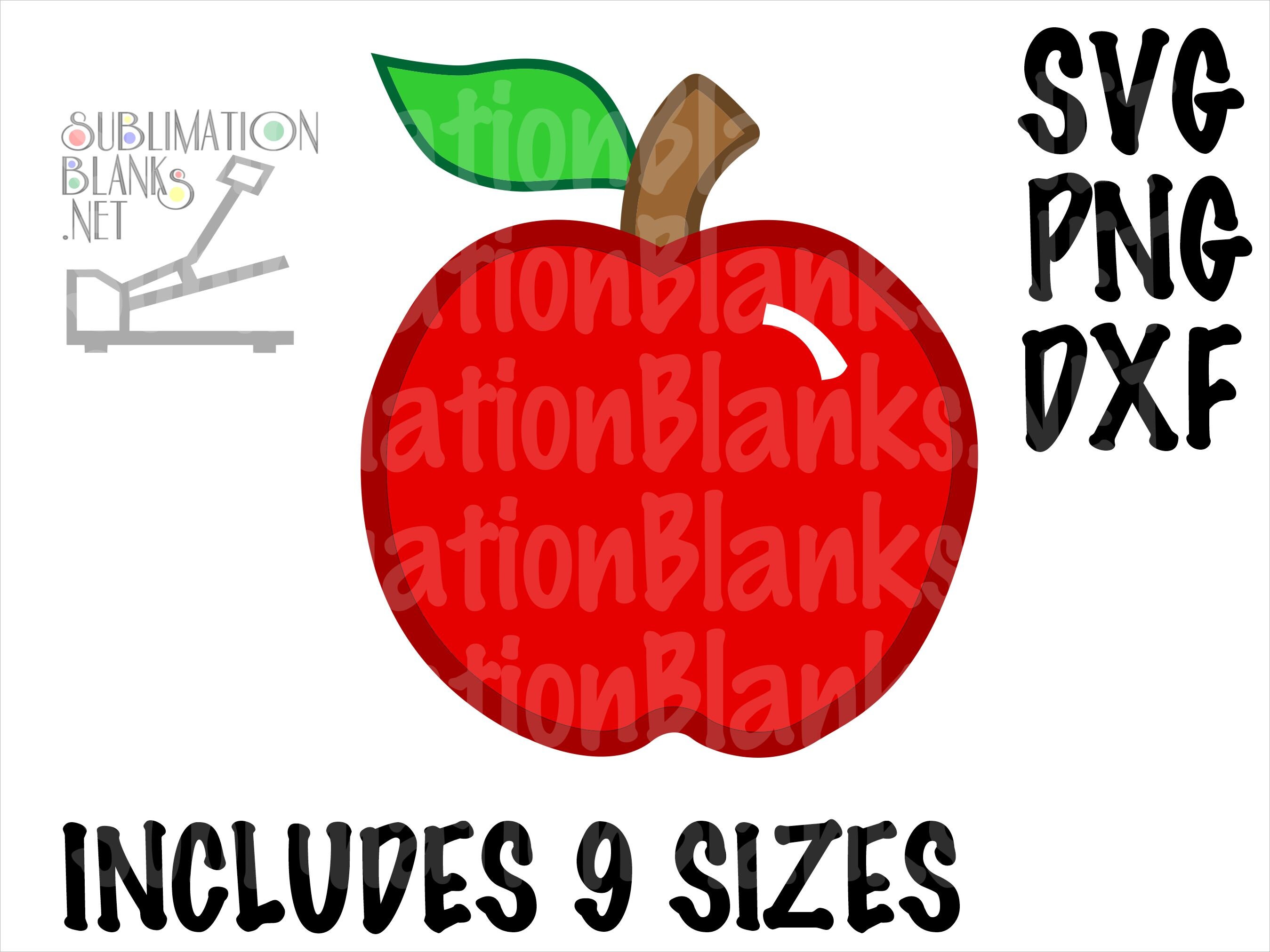 APPLE SVG APPLE Png Dxf Apple Clipart Sublimation Designs - Etsy