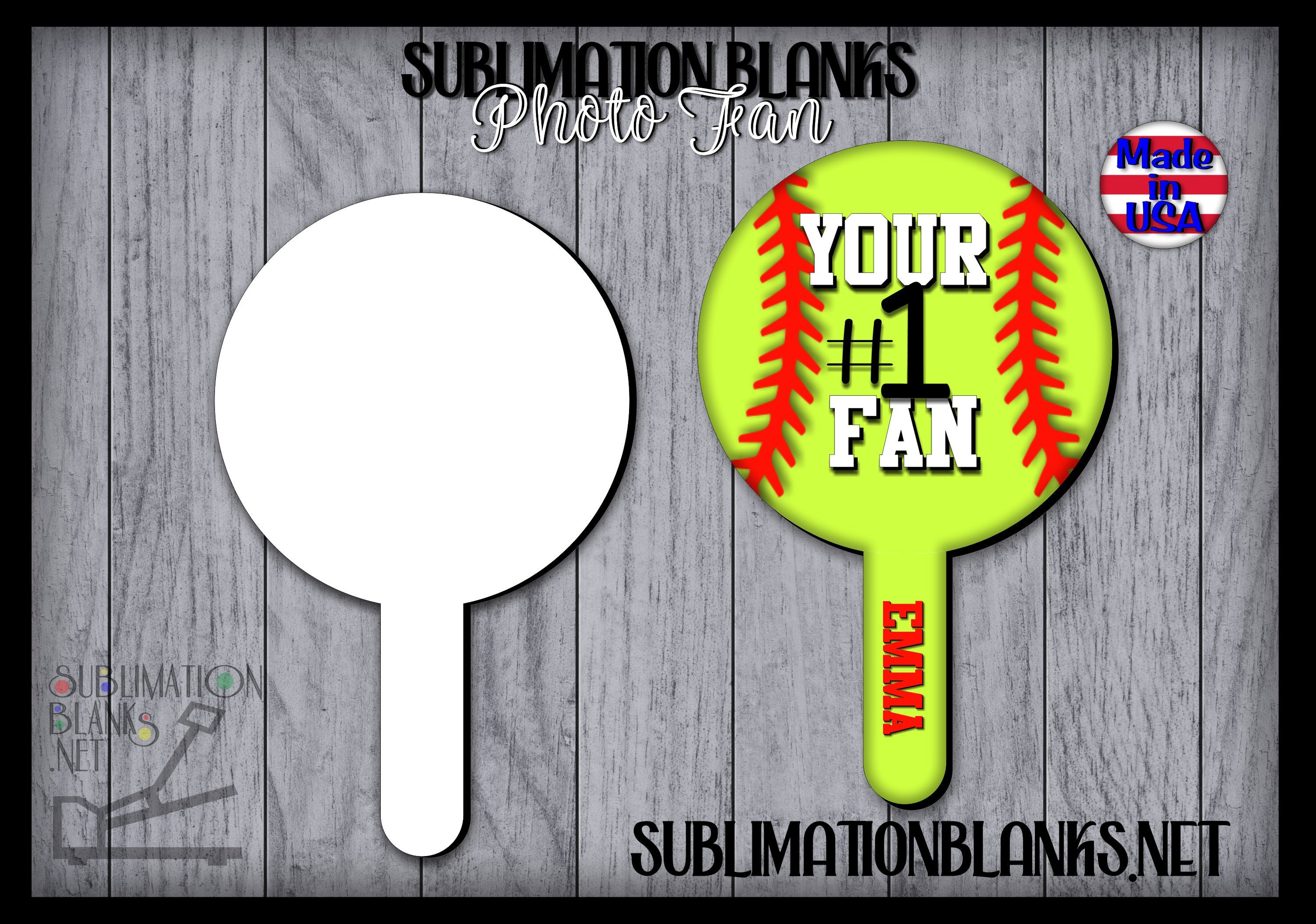 Ss Round SUBLIMATION PADDLE FAN Memorial Fan Graduation Fan - Etsy