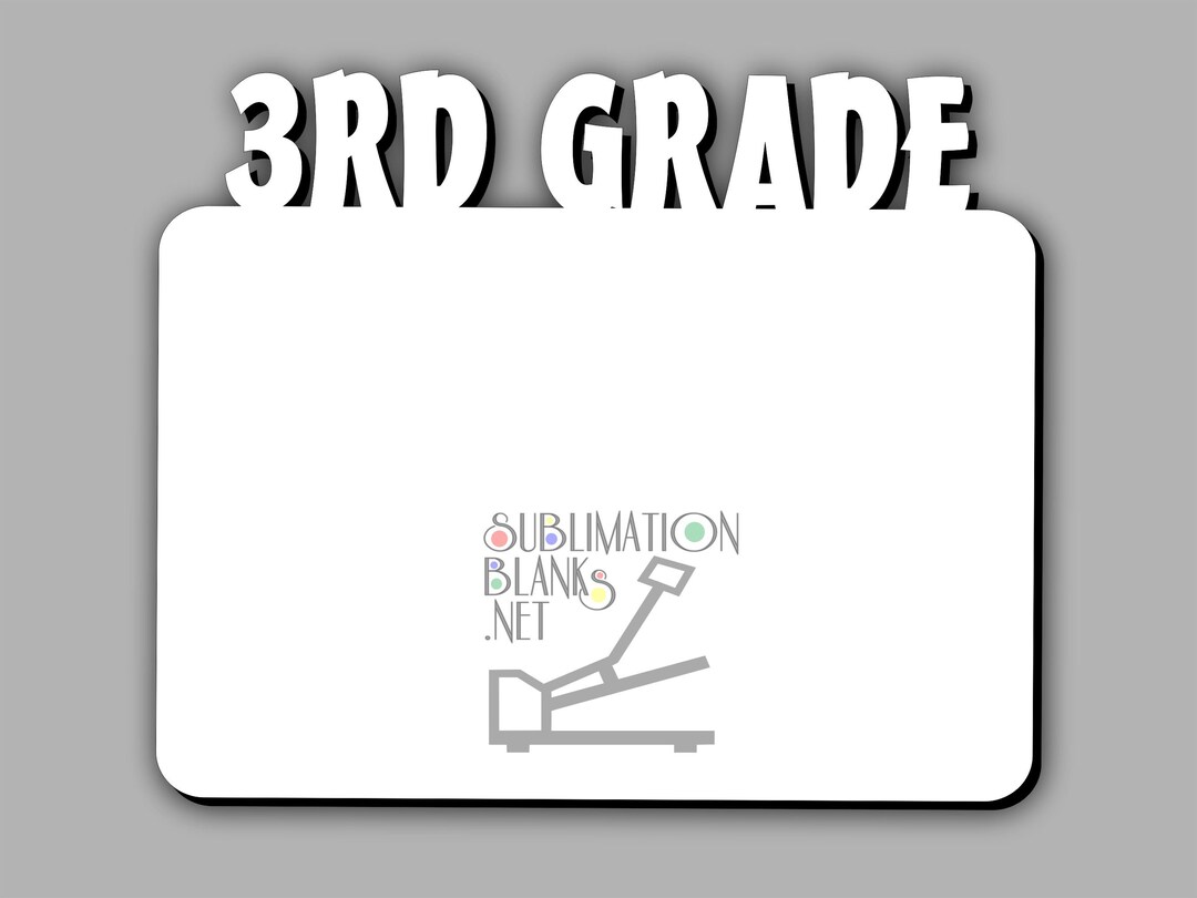 3rd GRADE Third Grade PICTURE Frames Sublimation Blanks Photo Frame 3rd-grade-third-grade-picture-frames-sublimation-blanks-photo-frame