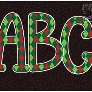 Sublimation Png Designs CHRISTMAS Png Alphabet Letters PNG Doodle ...
