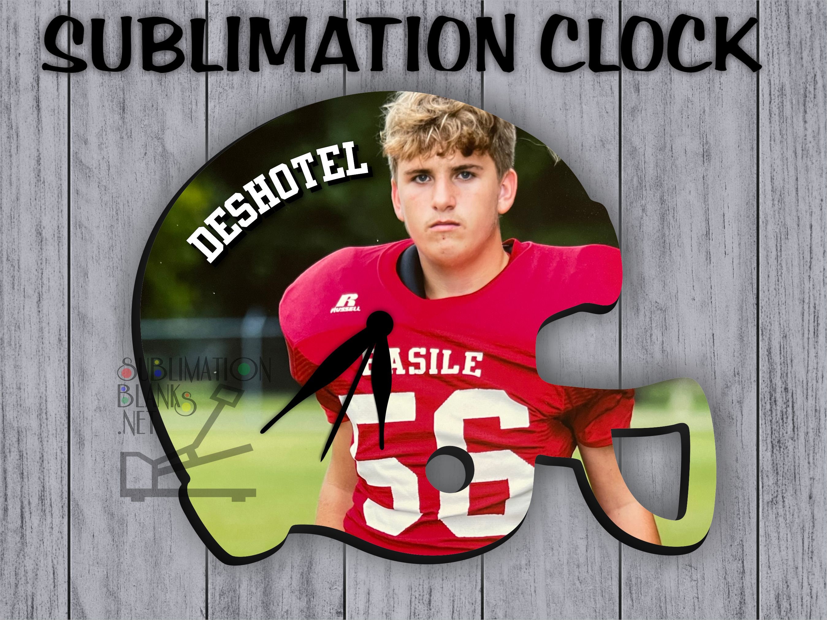 CLOCK FACE Football HELMET Sublimation Blanks Picture Frame - Etsy
