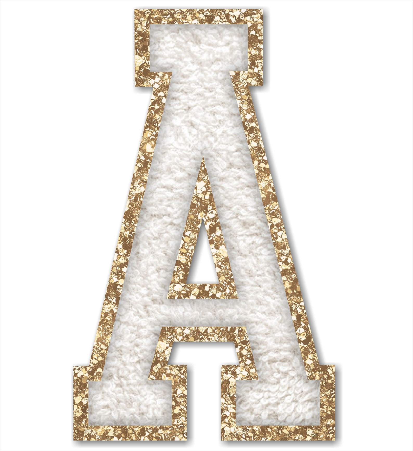 Digital CHENILLE Letters, PNG, Patches, Varsity Alphabet, Font, Glitter ...