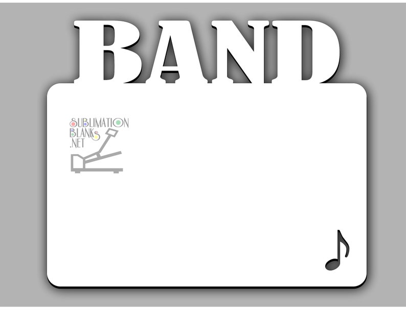BAND Marching Band High School Picture Frame Sublimation | Etsy