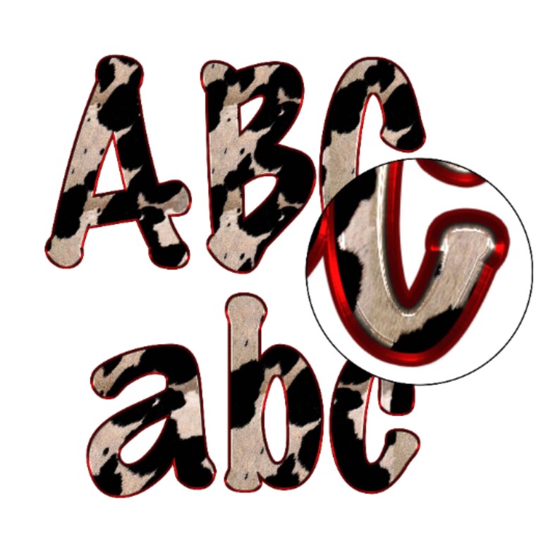 Png, Digital, Alphabet, Cow Print PNG Alphabet, Monogram , Initial ...