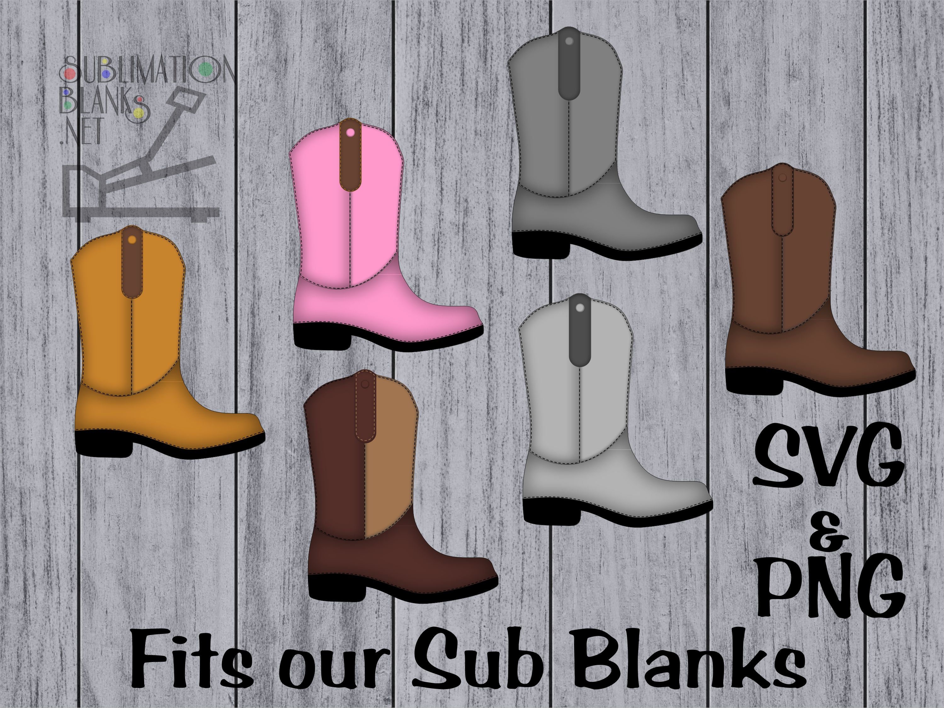 CLOCK FACE Cowboy Boot Sublimation Blanks Personalized Custom - Etsy