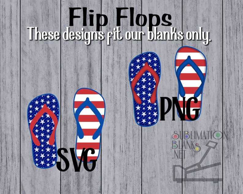 American Flag FLIP FLOPS SVG Summer Png Sublimation Designs Download ...