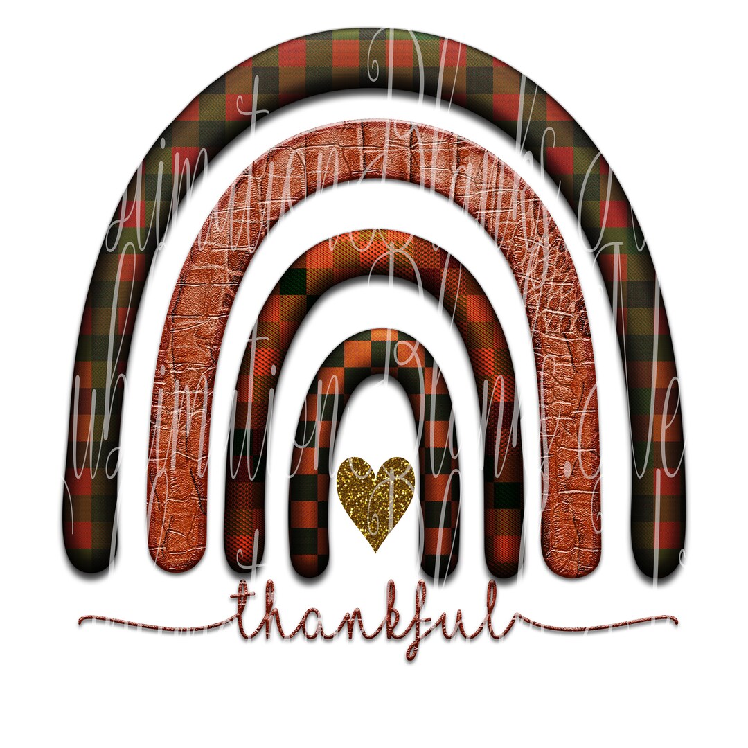 THANKSGIVING Png, RAINBOW Png, Boho Rainbow, Autumn Png, Boho Rainbow ...