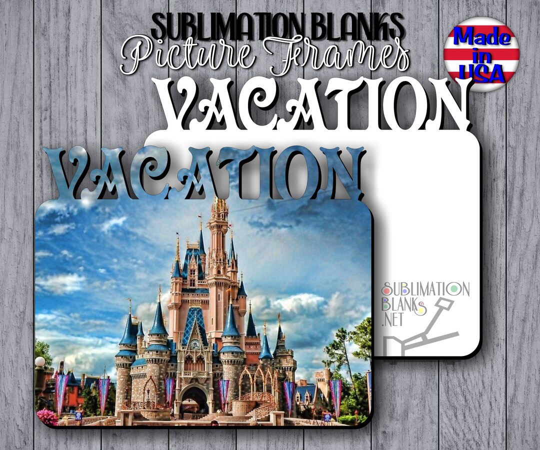 VACATION PICTURE Frames Sublimation Blanks Unisub Blanks for ...