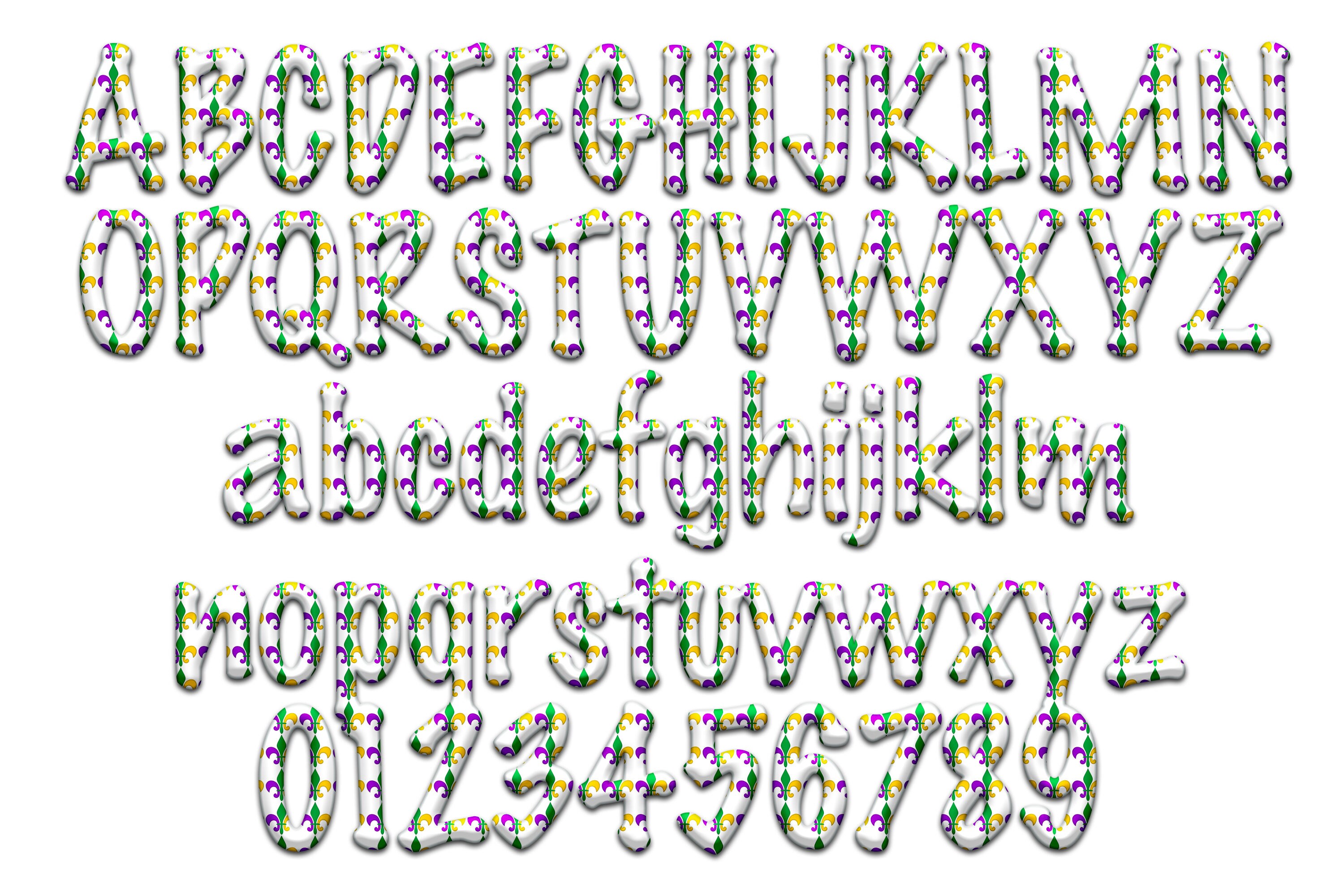 Cajun MARDI GRAS PNG Font Png Letters Png Alphabet Png - Etsy UK