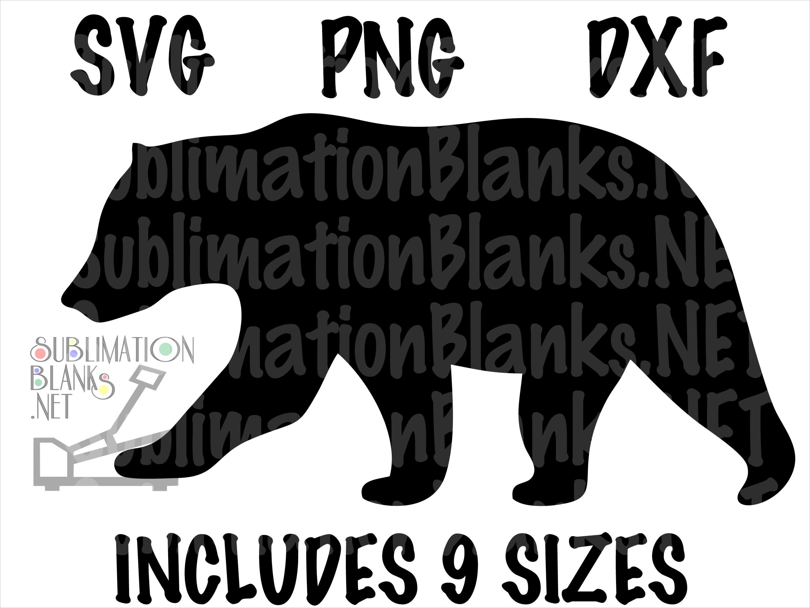 BEAR SVG BEAR Png Dxf Bear Clipart Sublimation Designs - Etsy
