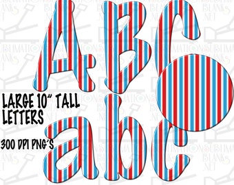RED BLUE Png DOODLE Font Letters Png Alphabet Monogram | Etsy