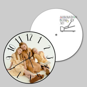 SUBLIMATION CLOCK FACE -sublimation Blanks - Clock Hardware - Diy ...