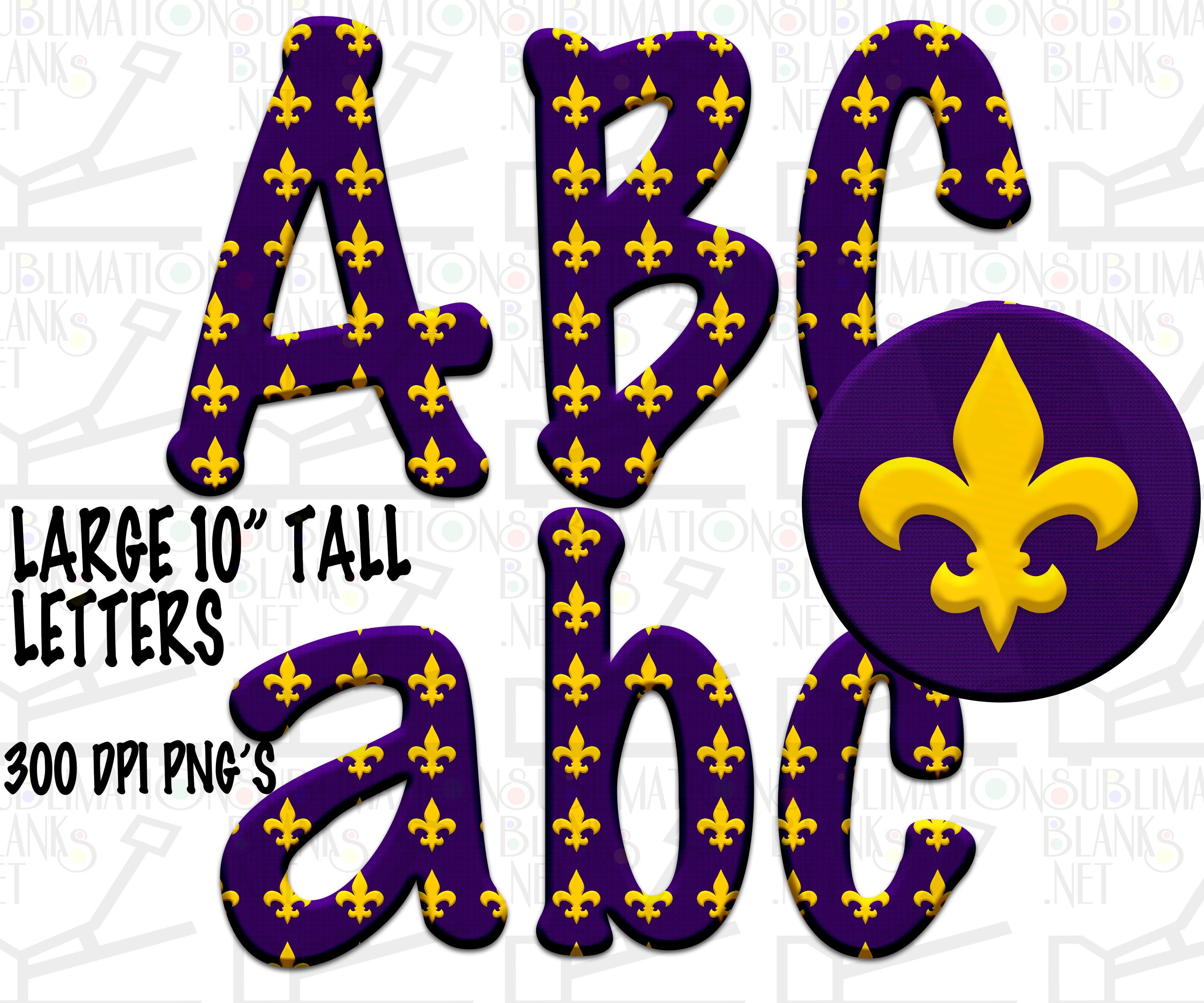 Fleur De Lis Cajun MARDI GRAS PNG Font Png Letters Png | Etsy