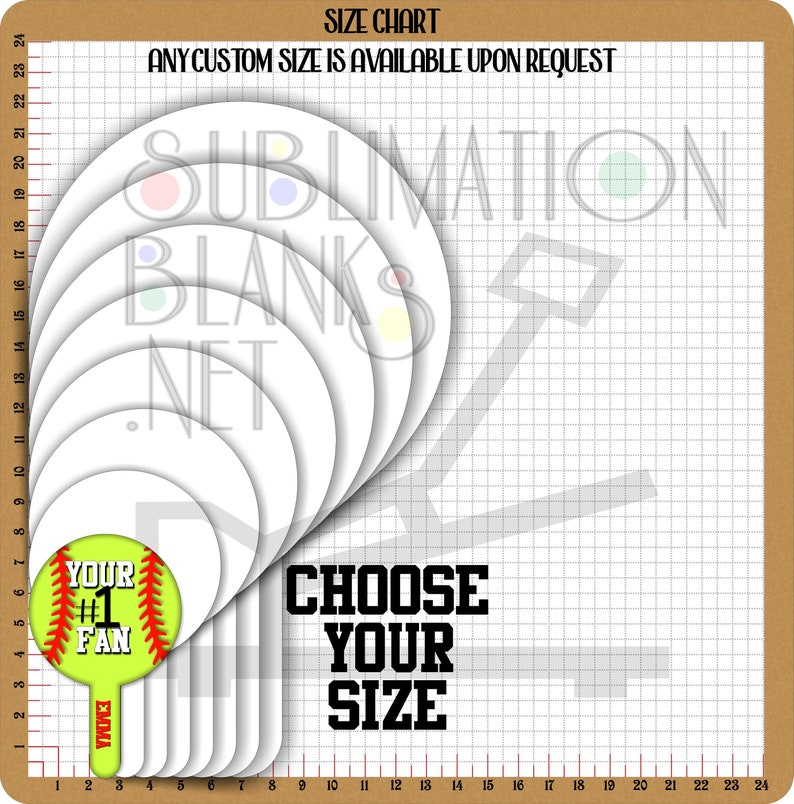 Single Sided SUBLIMATION Blanks PADDLE FAN 8 10 - Etsy