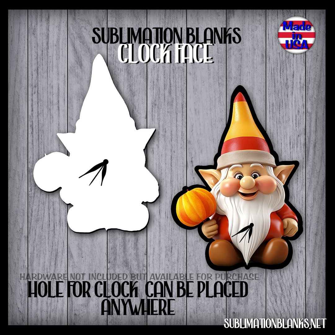 SUBLIMATION CLOCK FACE -sublimation Blanks - Clock Hardware - Diy ...