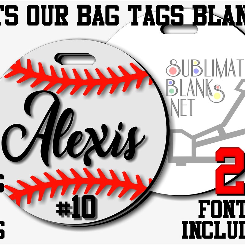 Baseball Bag Tag - Etsy