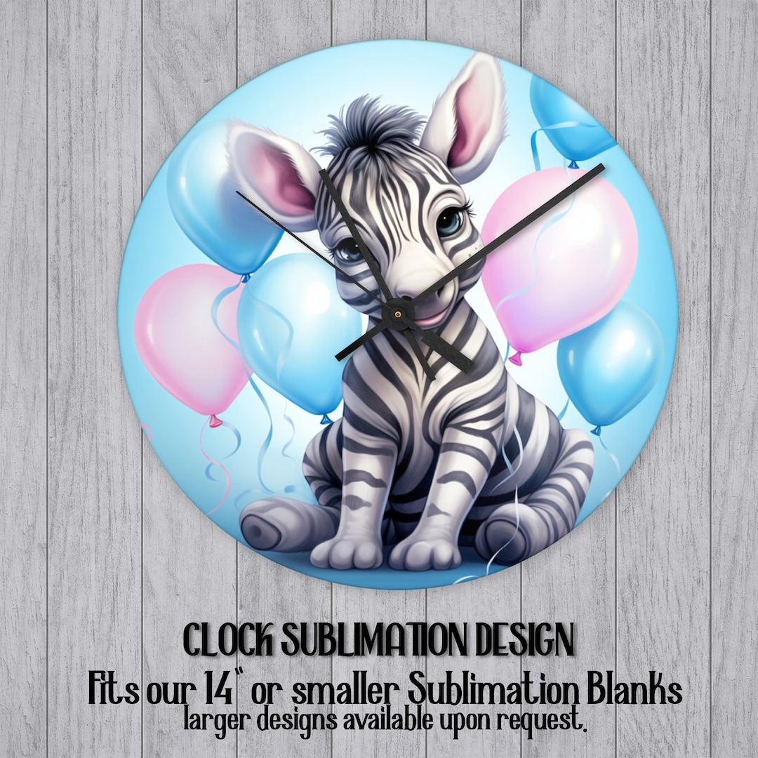 3d Nursery Baby Animals PNG Printable Nursery Theme Clock Face ...