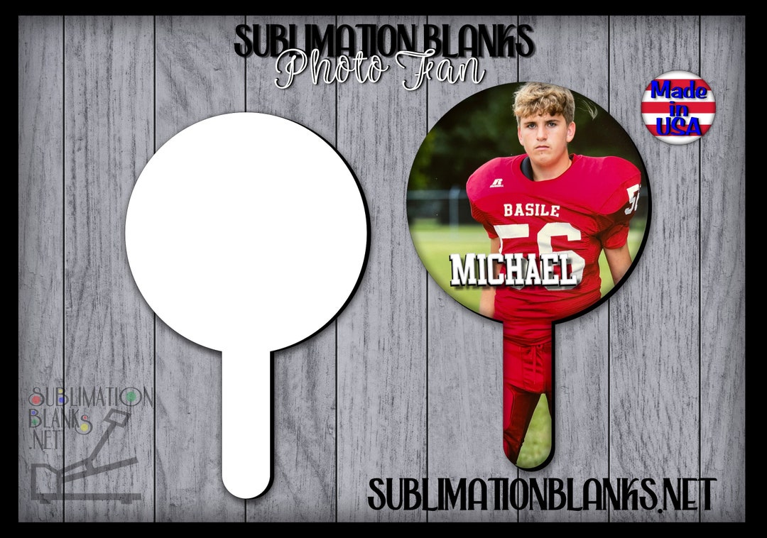 Ss Round SUBLIMATION PADDLE FAN Memorial Fan Graduation Fan Wedding Fan ...