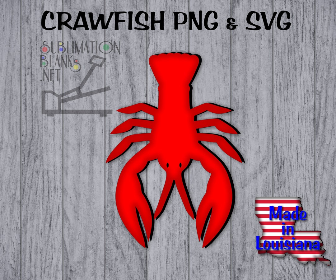 CRAWFISH SVG, Crawfish Png, Dxf, Cajun Clipart, Sublimation Designs ...