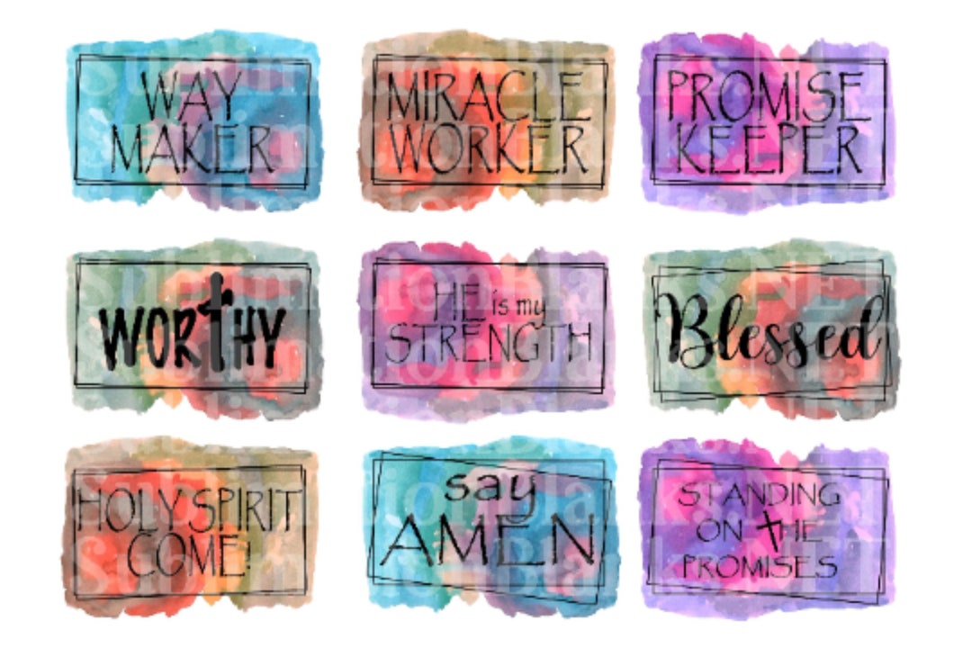 CHRISTIAN DESIGNS, PNG, Watercolor, Sublimation Designs Downloass ...