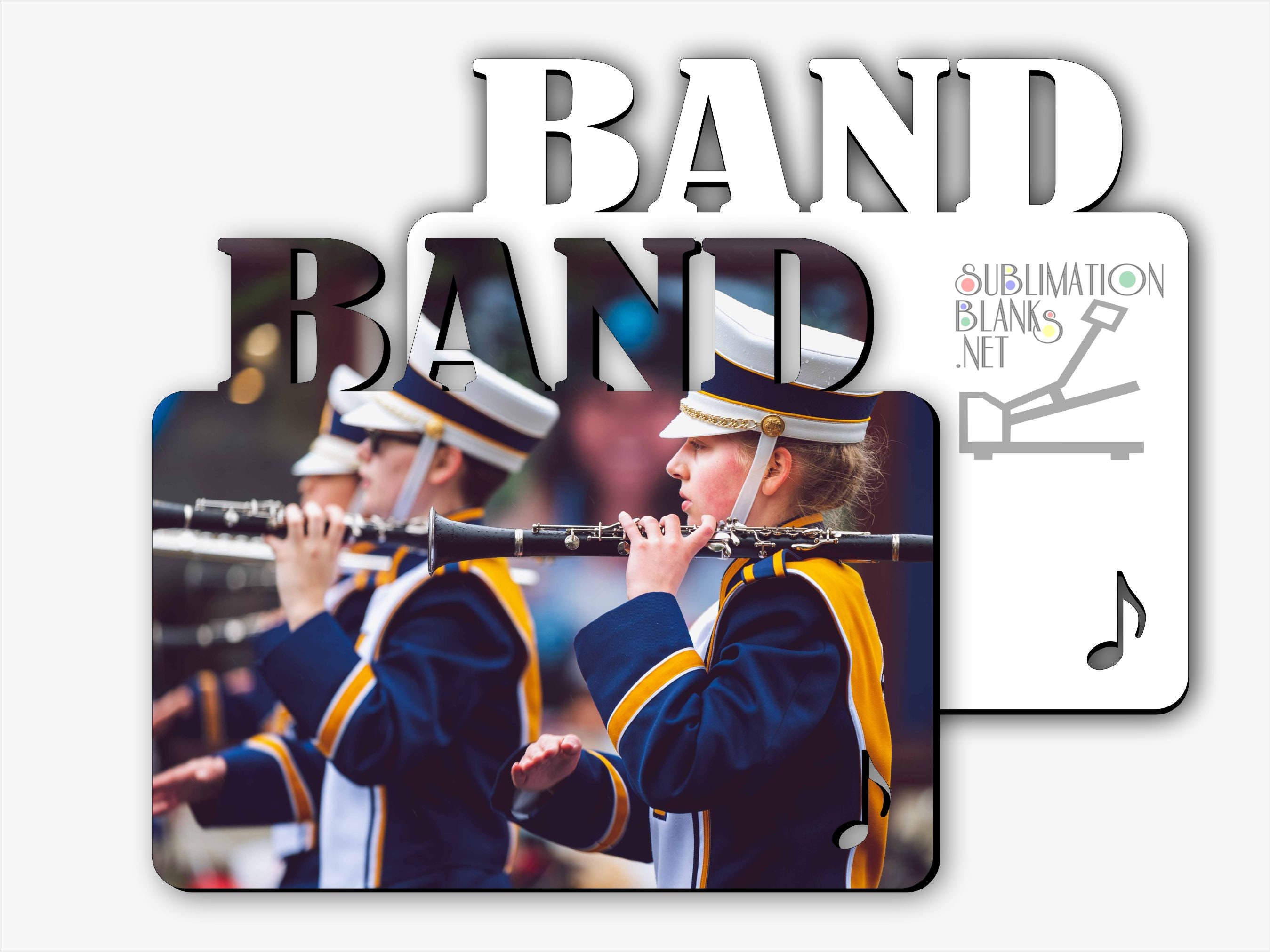 BAND Marching Band High School Picture Frame Sublimation | Etsy