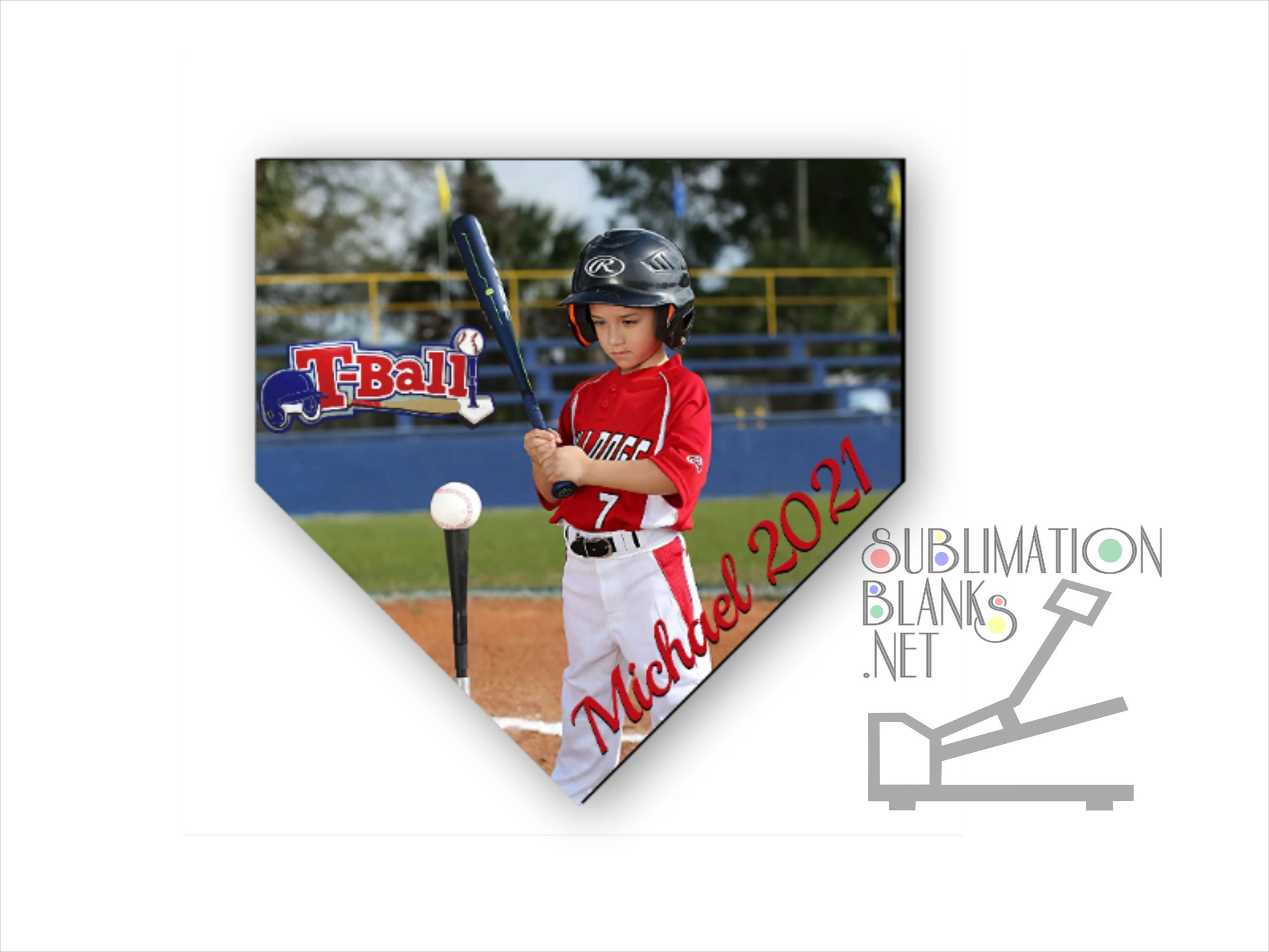Personalized Sublimation Blanks HOMEPLATE Baseball Softball - Etsy