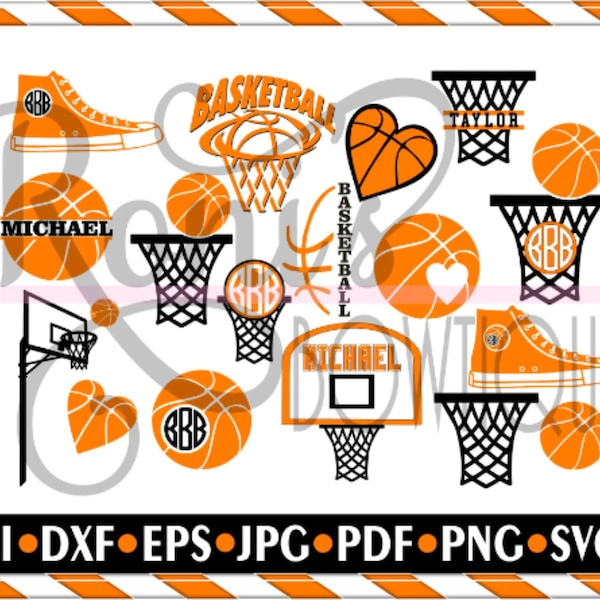 Split Basketball Svg - Etsy