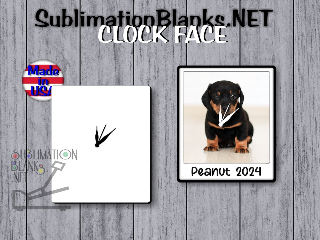 SUBLIMATION CLOCK FACE sublimation Blanks Clock Hardware Diy Clock Kit ...