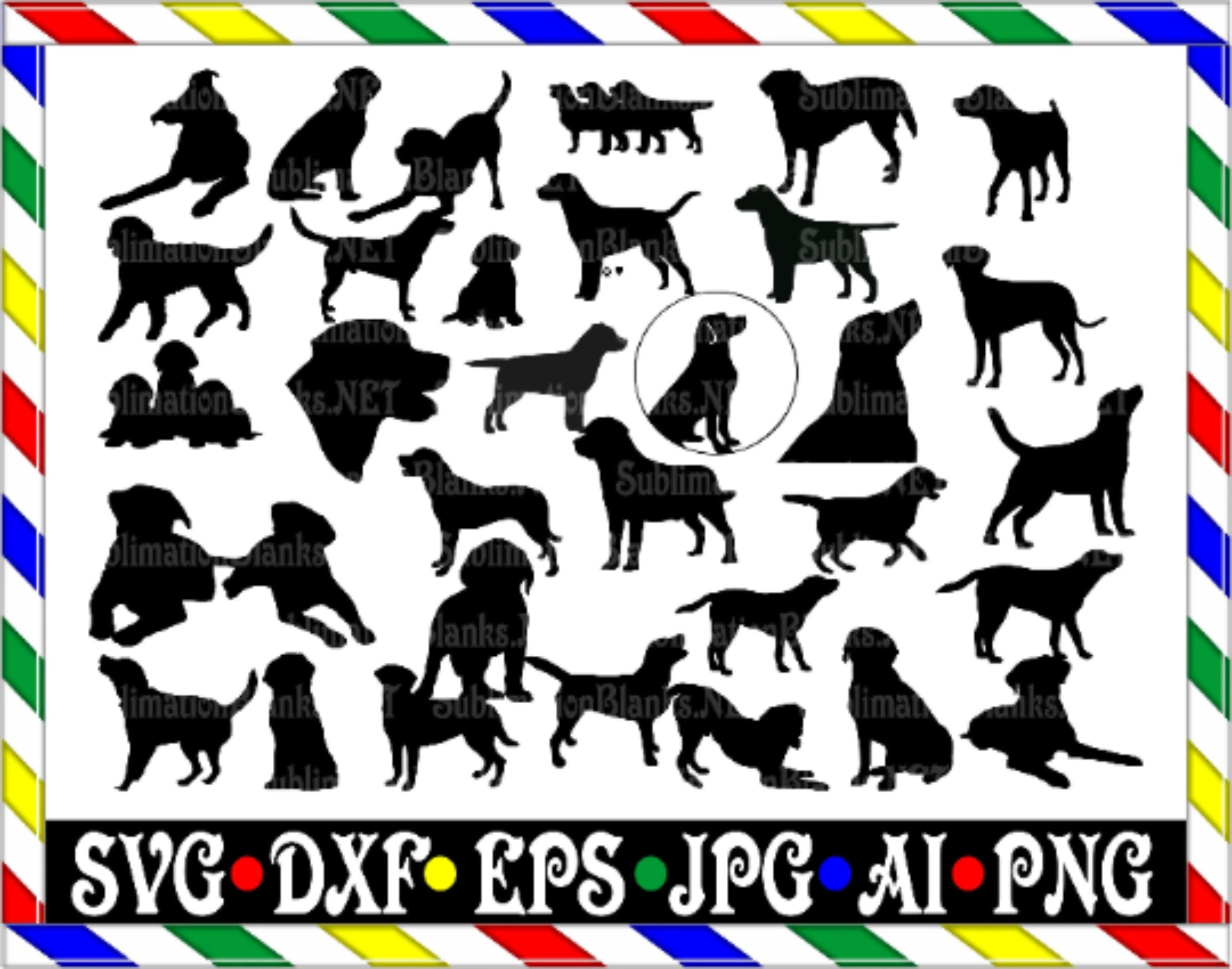 LAB SVG Labrador Retriever SVG Dog Silhouette Svg Cut | Etsy