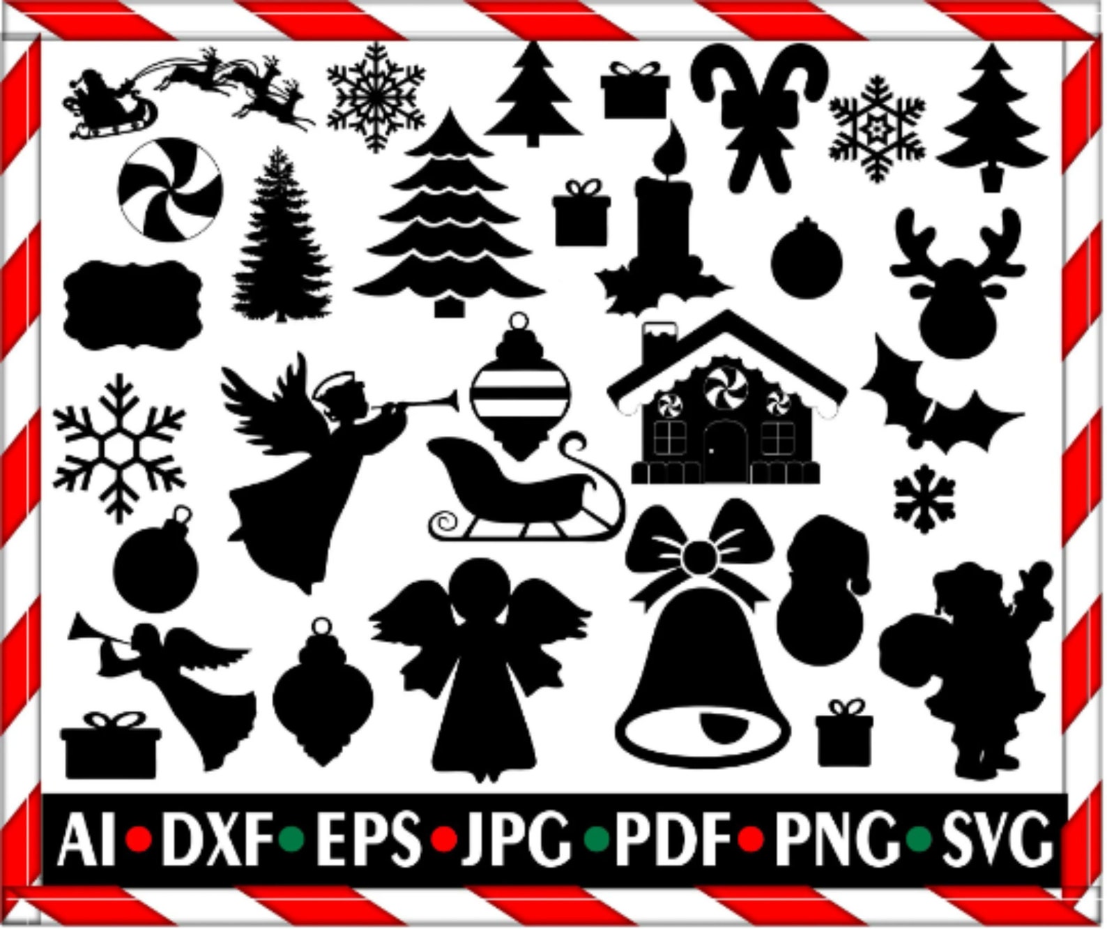 CHRISTMAS SVG BUNDLE Christmas Png Svg Files Svg Files for Cricut ...