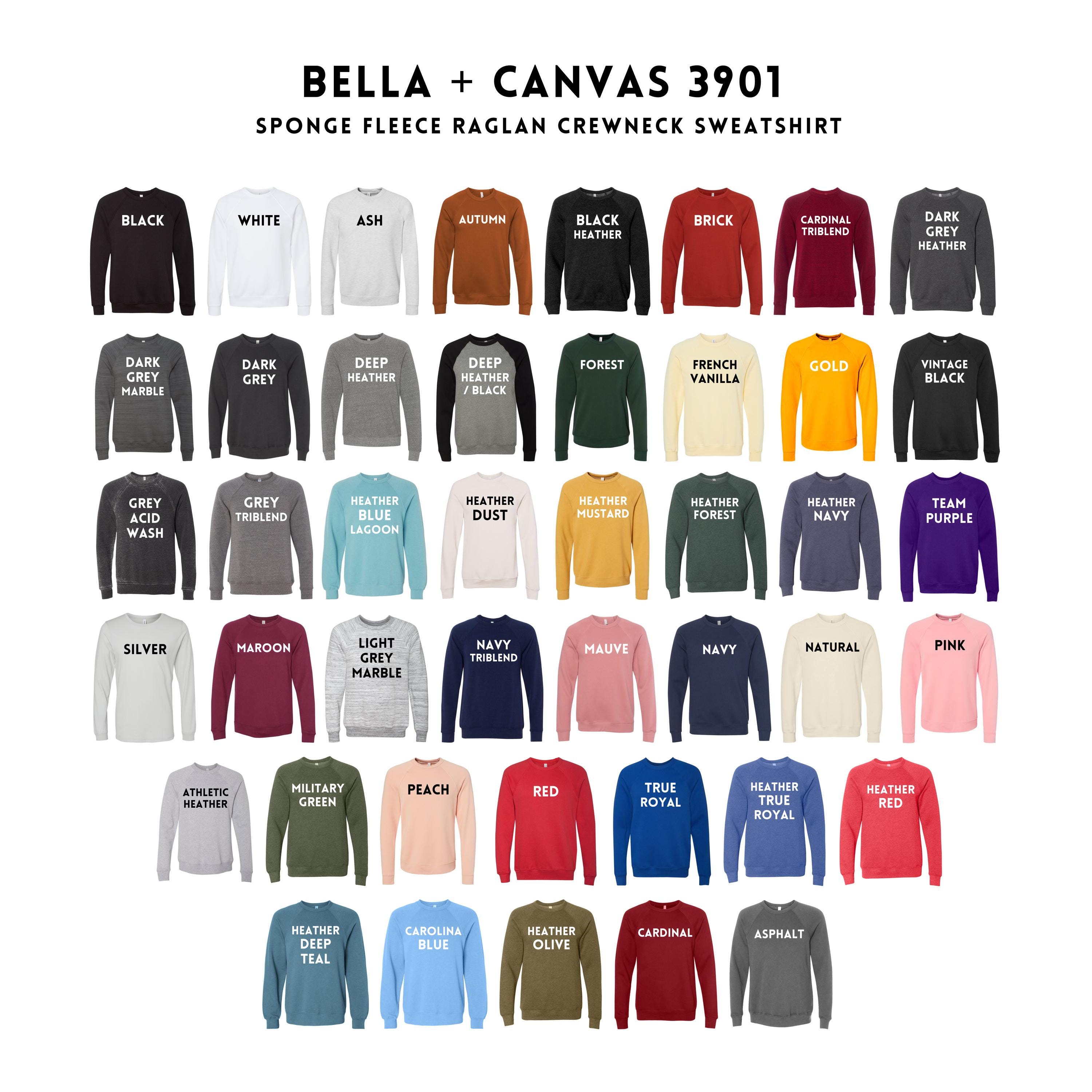 BELLA CANVAS 3901 | Embroidered Yarn Pink & Sage Green MERRY Christmas ...